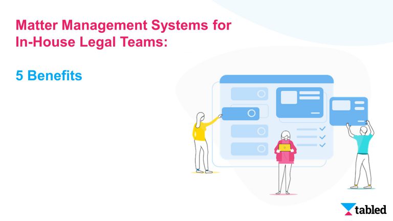 Matter Management Systems for In-House Legal Teams: 5 Benefits – Tabled ...